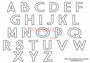 Molde de Letras e Números » Estilo Market Para Baixar!