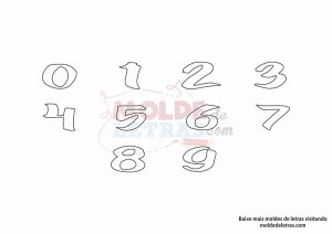 Molde de Letras e Números » Estilo Everlast Para Baixar!