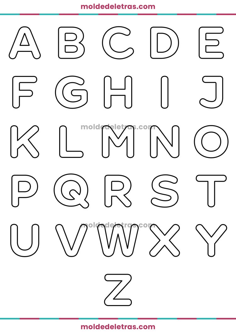 Letras Maiusculas Para Imprimir Abecedario Para Imprimir Para Niños