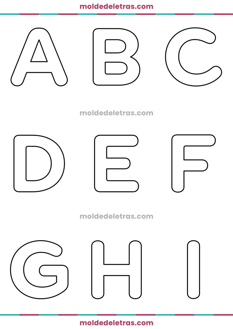 Moldes de Letras para Imprimir Letra L - architektenkombinatie.nl